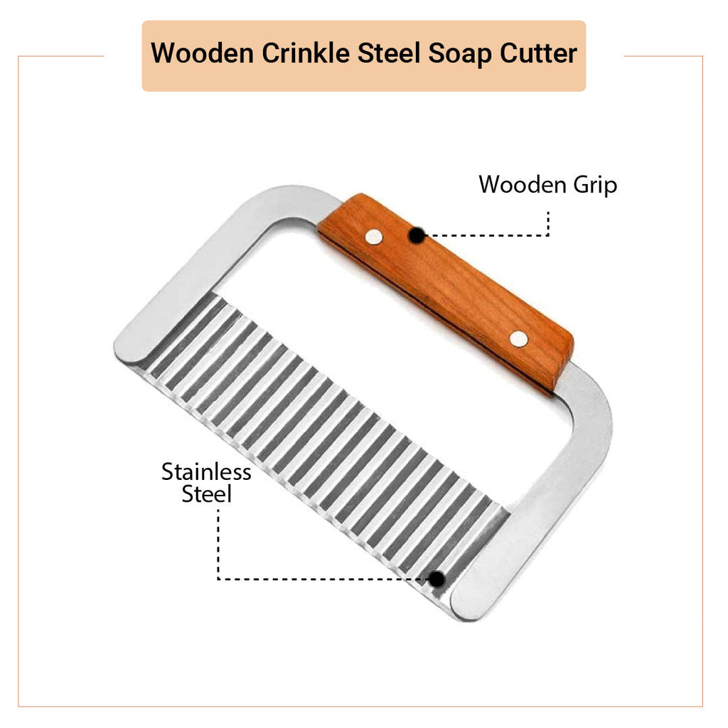 Wooden Soap Crinkle Cutter & Straight Steel Cutter - Combo Pack ...