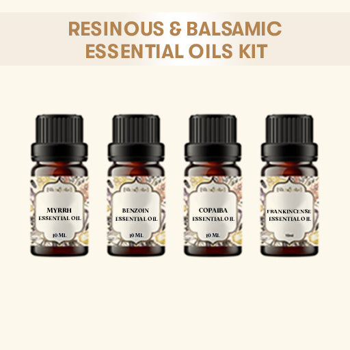 Resinous & Balsamic Essential Oils Kit - Pack of 4 Therapeutic Grade ...