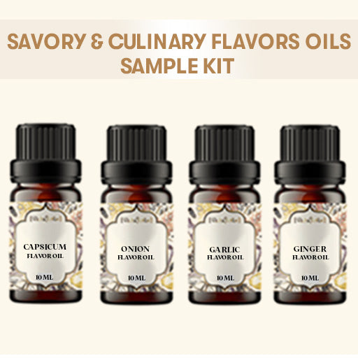 Savory & Culinary Flavour Oils Sample Kit - Capsicum, Onion, Garlic ...